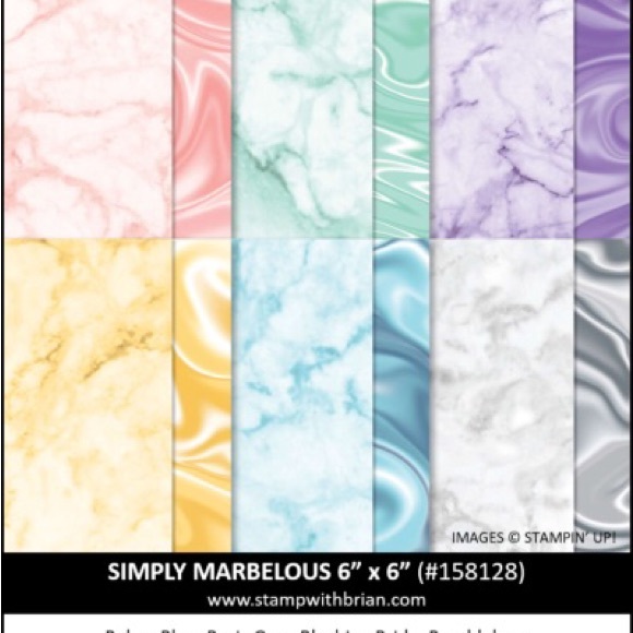 Stampin' Up! | Art | New Stampin Up Simply Marbleous 6x6 Designer ...